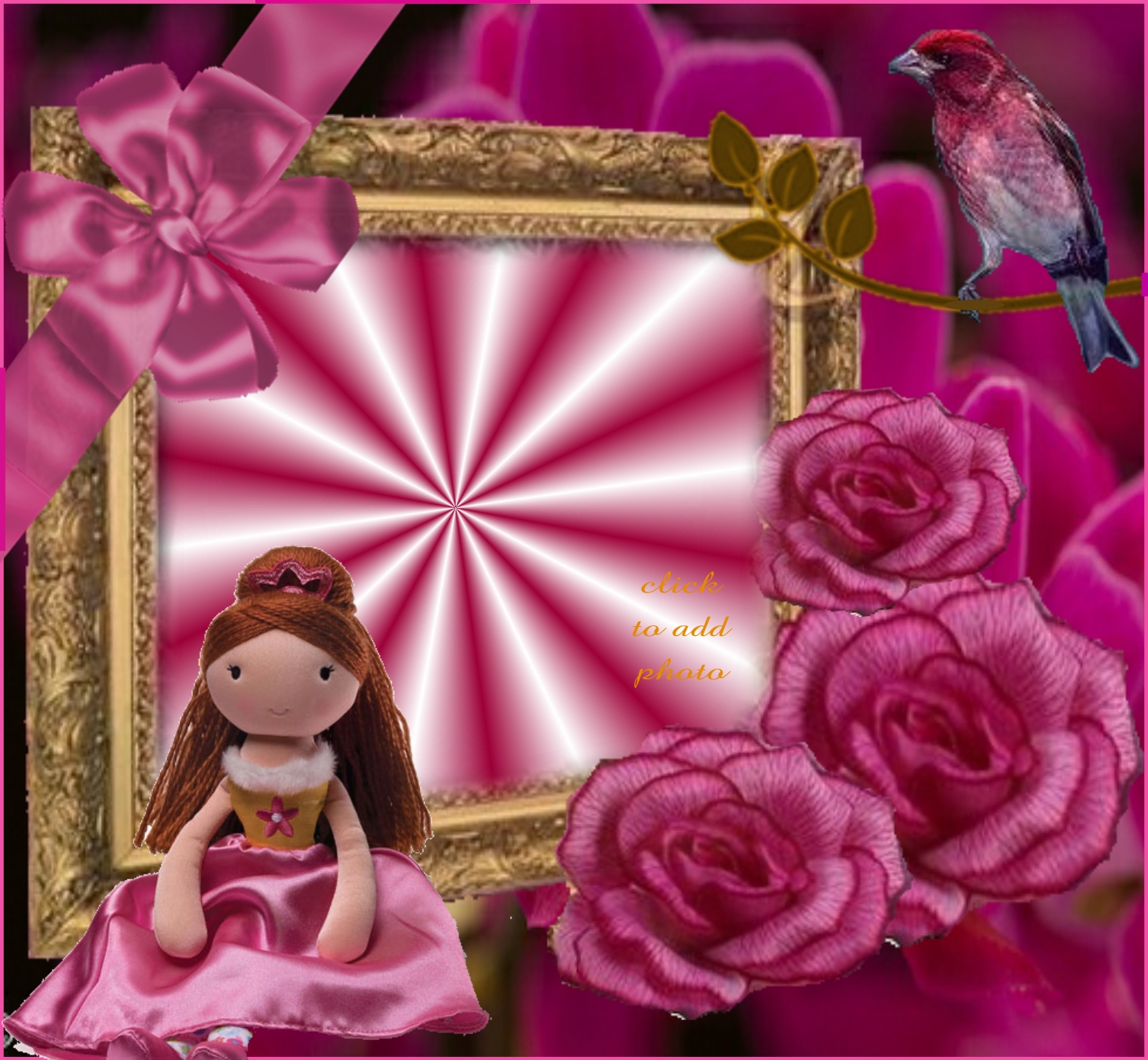 marialedesma1958's Girly Girl Frames - 2011 May - Dear Dolly Pink ...