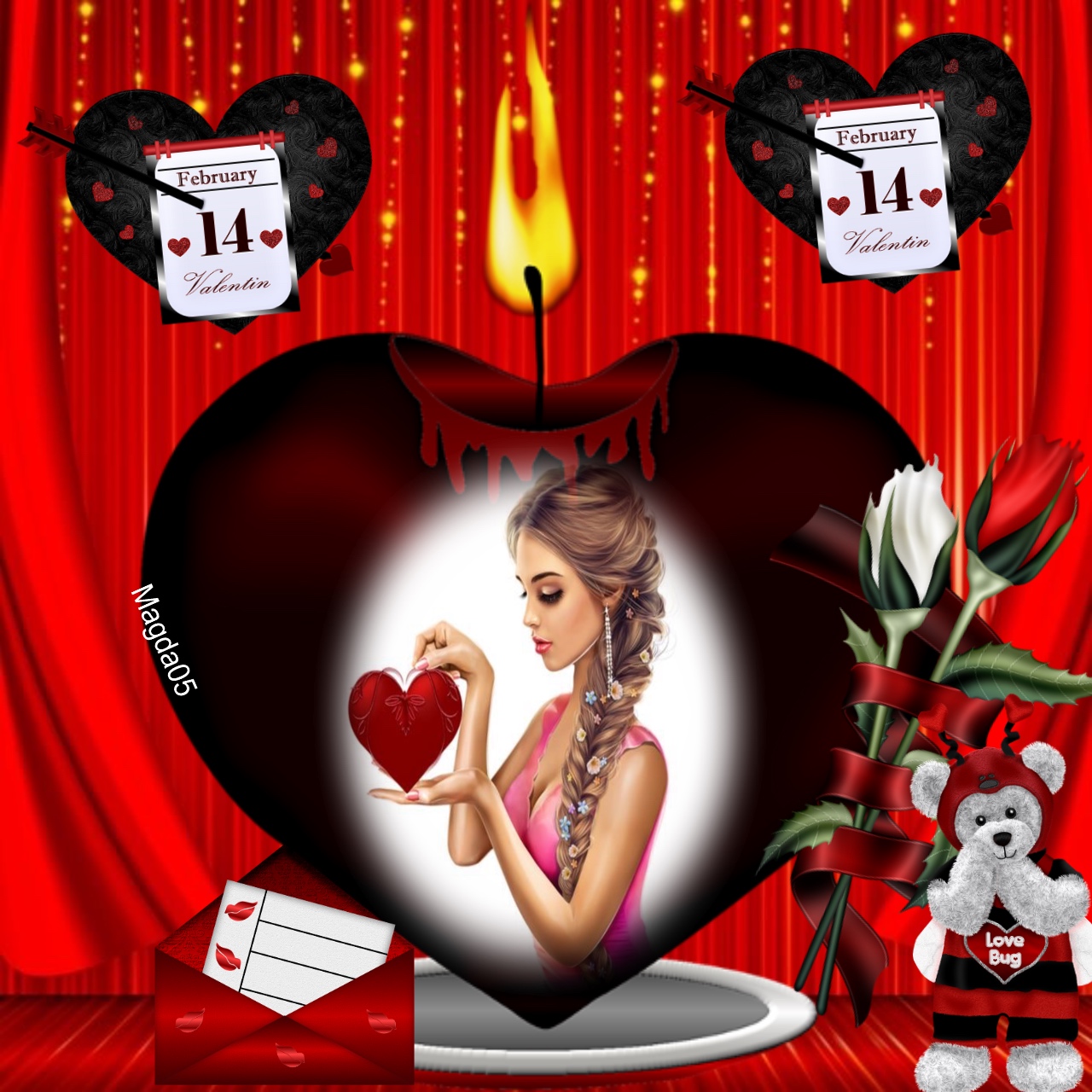 Magda05's BEAUTIFUL FRAMES - 2021 Beautiful - Valentin sday February ...