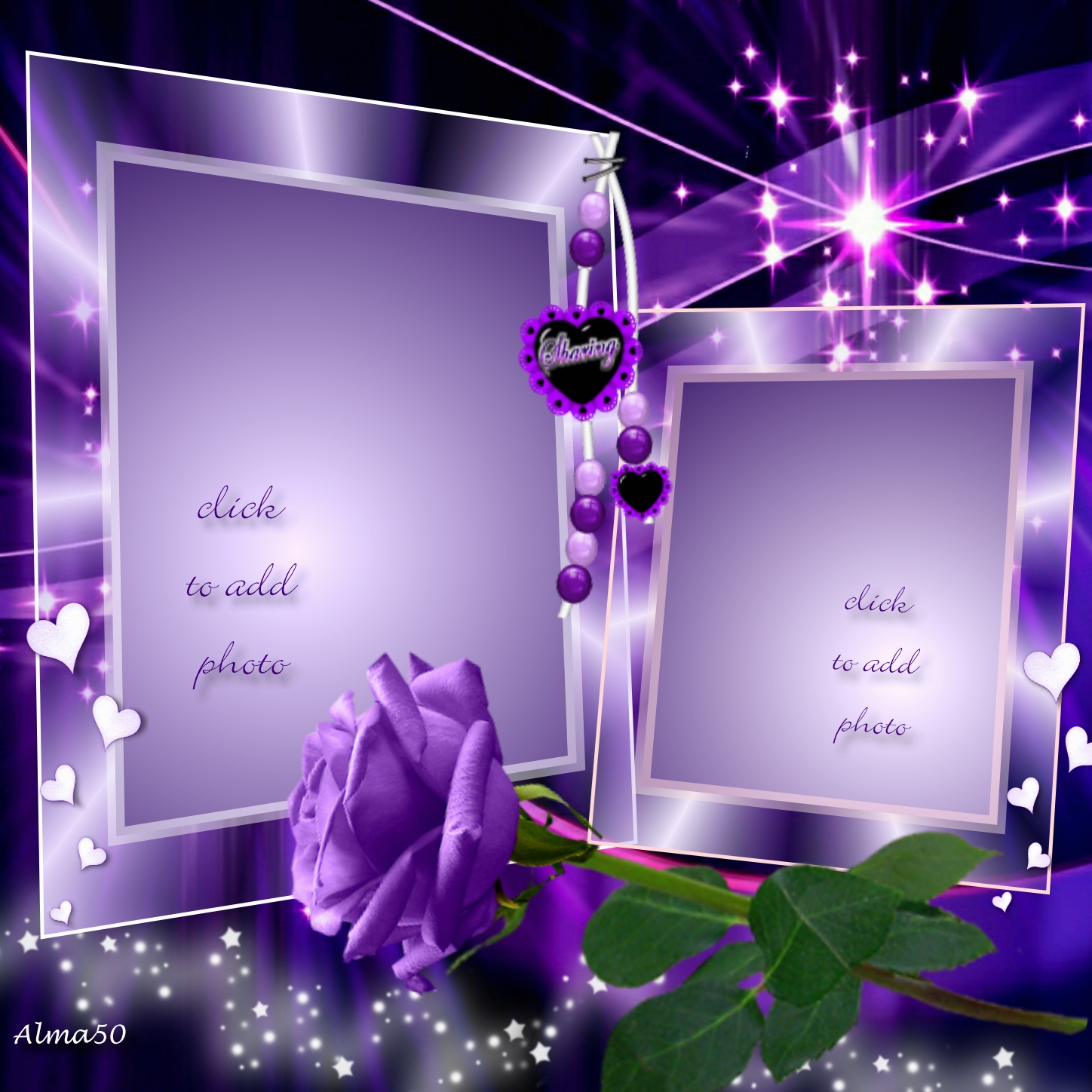 alma50's Girly Girl Frames - 2012 October - Double Frame Alma50 girly ...