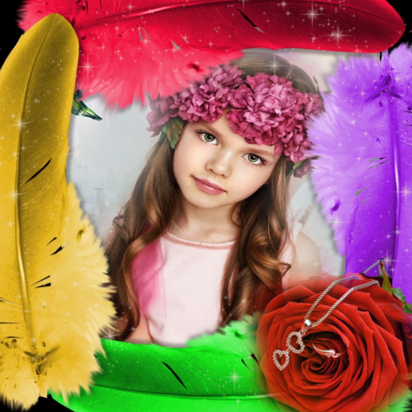 marialedesma1958's Picture Frames - 2013 November - Colorful Feathers ...