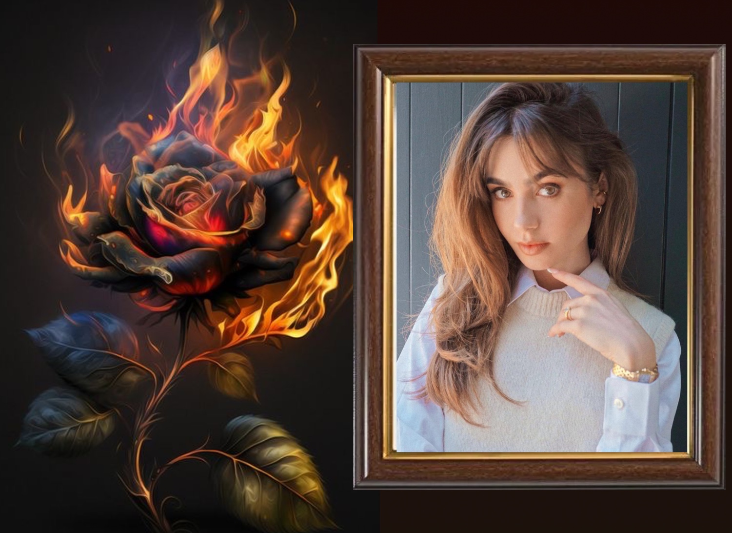 Nette's Flower Frame - Single Flower Frame Picture Frame Nette - Single ...