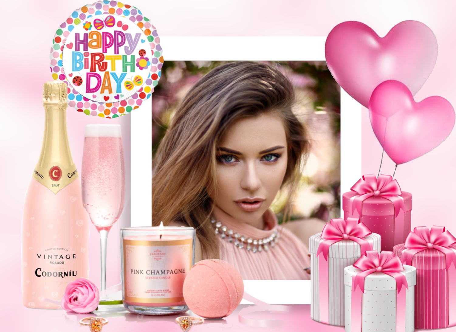 Nette's Birthday / congratulations Frame 🎉🎁 - Happy Birthday Birthday ...