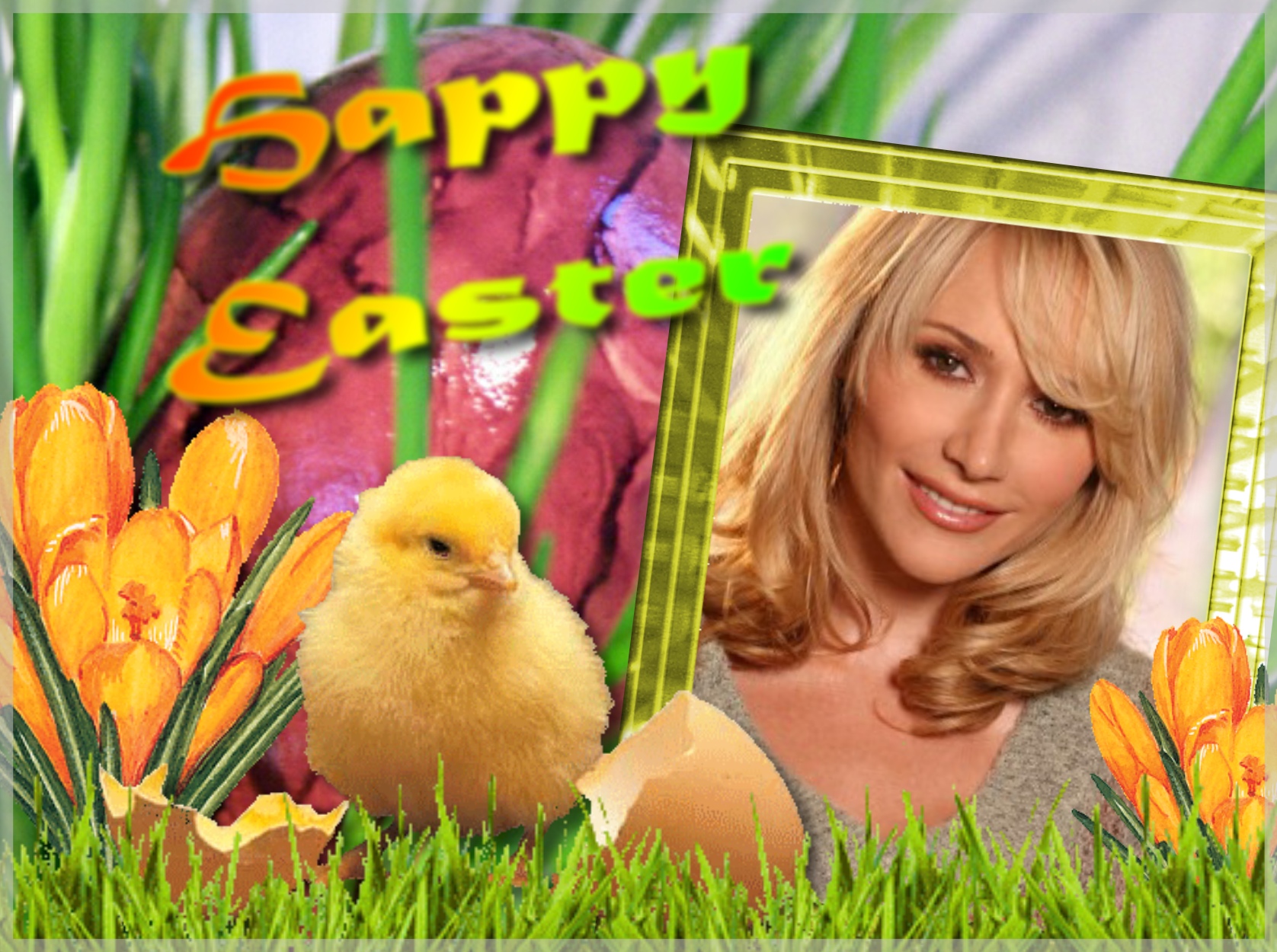 evmasy's Austria Frames - 2009 March - happy easter tulips easter ...
