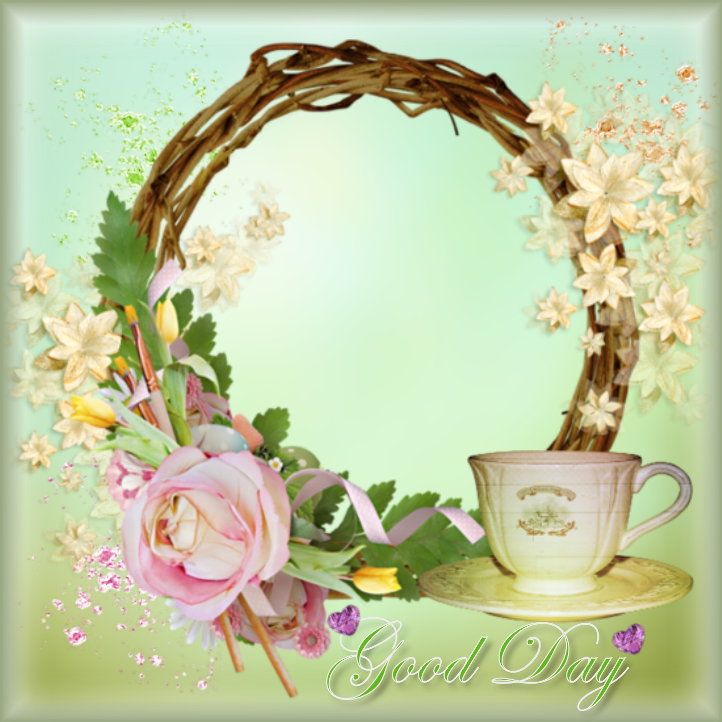 Nette's Good Morning,GoodDay Frame - Good Day Good Morning/EveningFrame ...