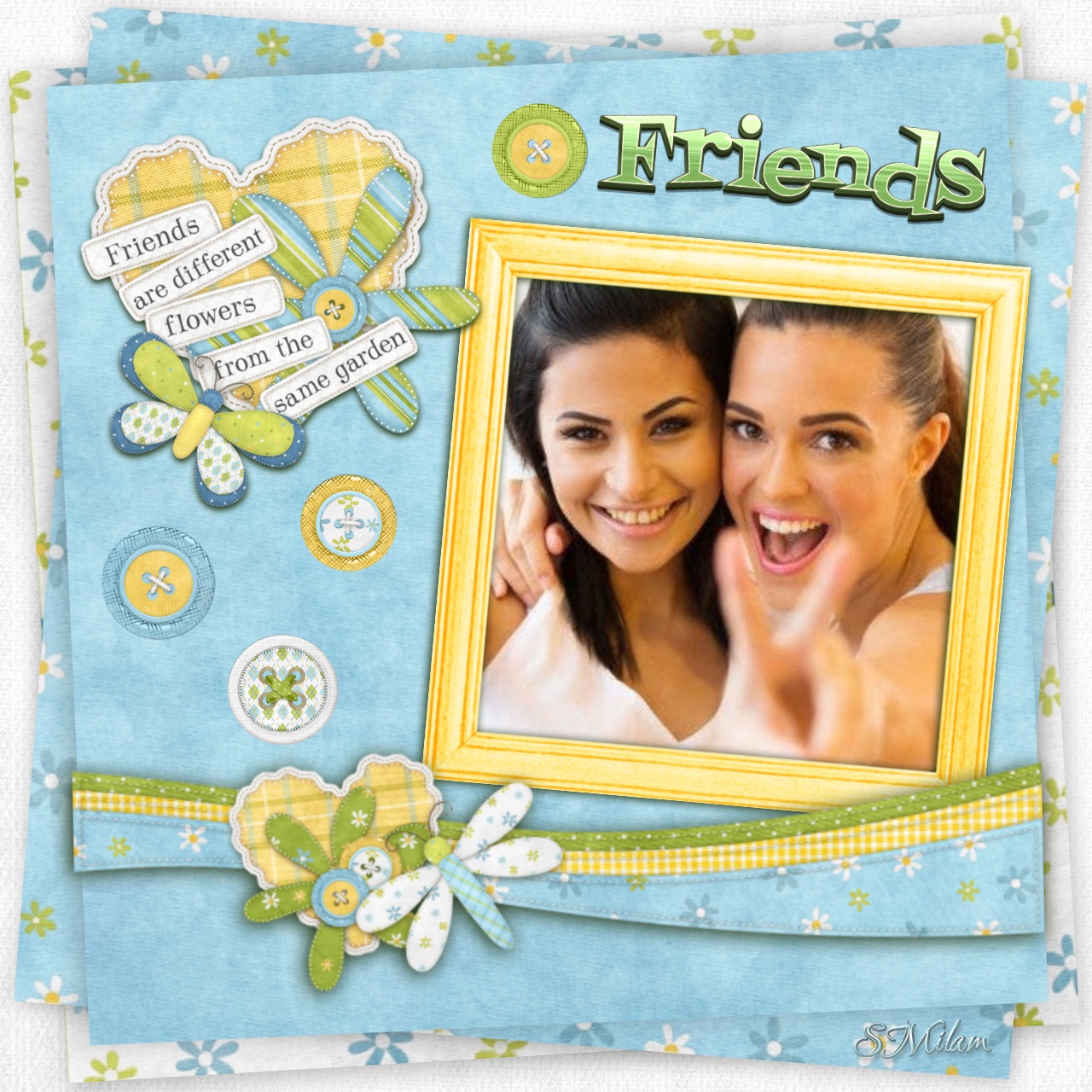 smilam's Friend Frames - Friends 2021 - Friends Are Different Flowers ...