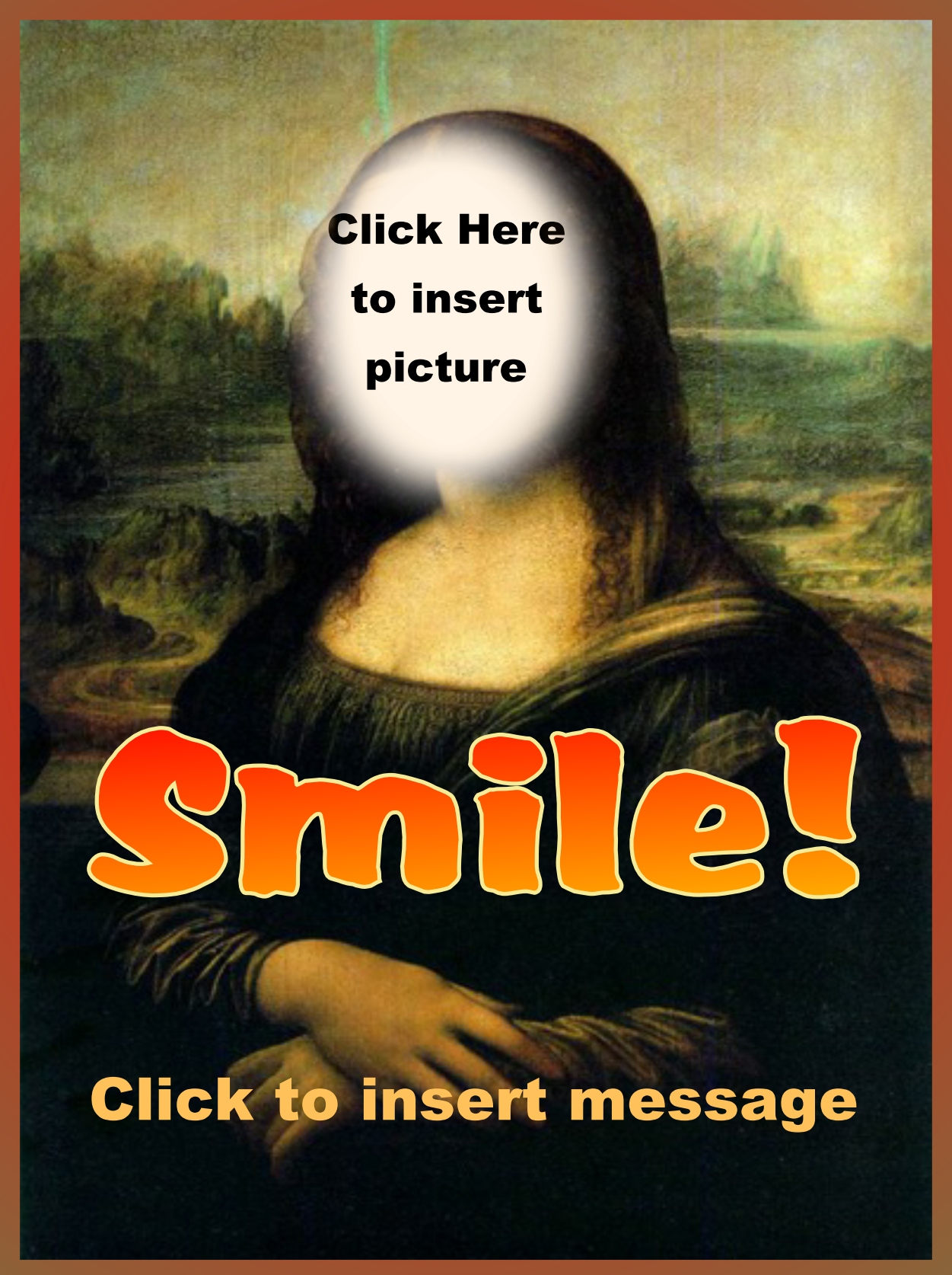 ZingerBug's Face Cut-Out Frames - 2007 May - 2007 August - Mona Lisa ...