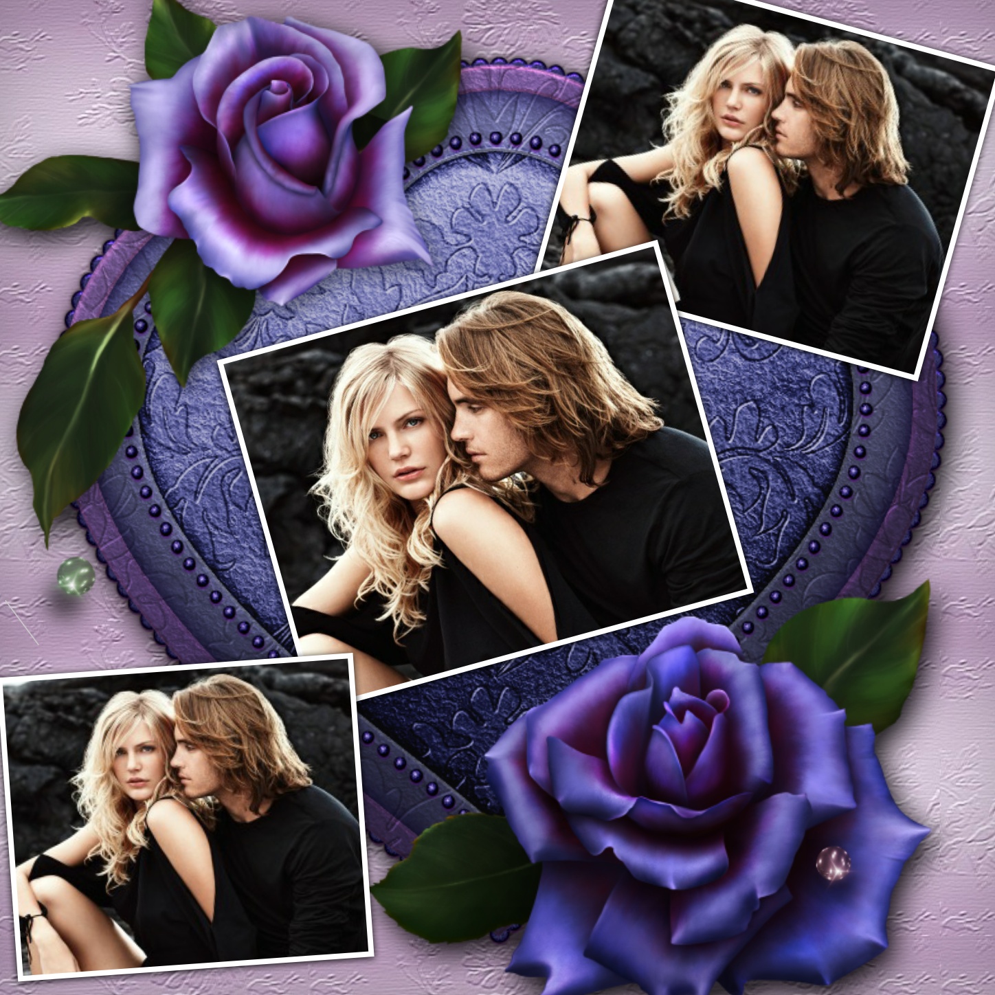 Elizabeth's FLORAL MIX & MATCH 💐 1/5 - Purple Rose Multi Frames ...