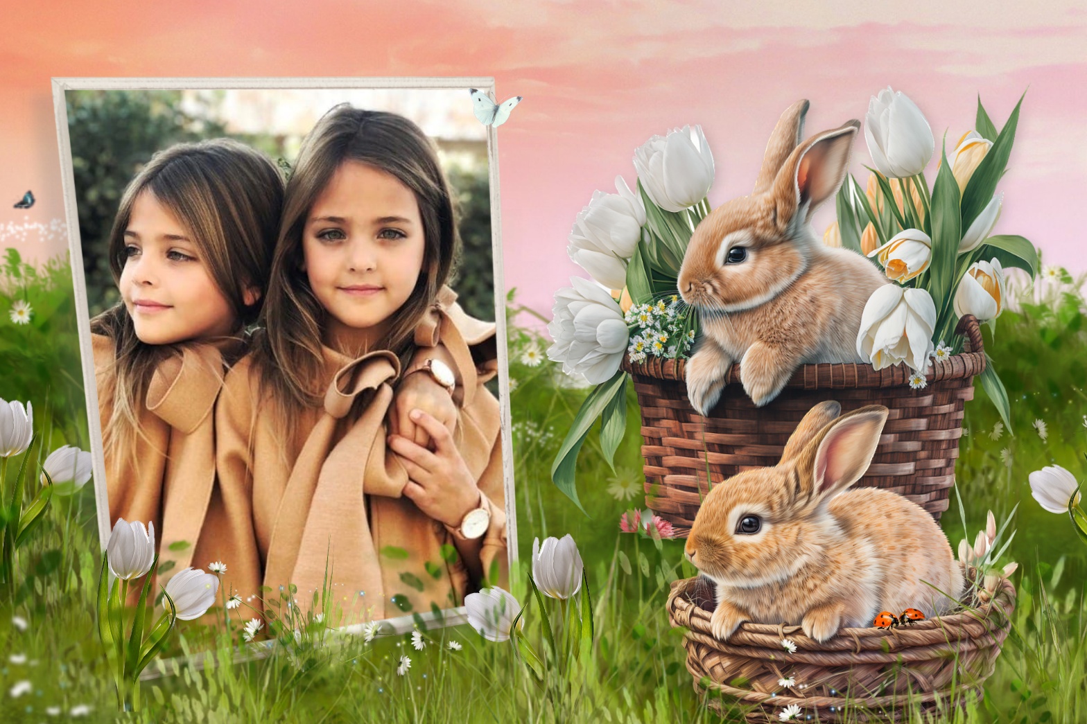 Elizabeth's SPRING & EASTER 🌸 🐰 🐣 - Spring Tulips Bunny Rabbit - Spring Tulips Bunny Rabbit ...