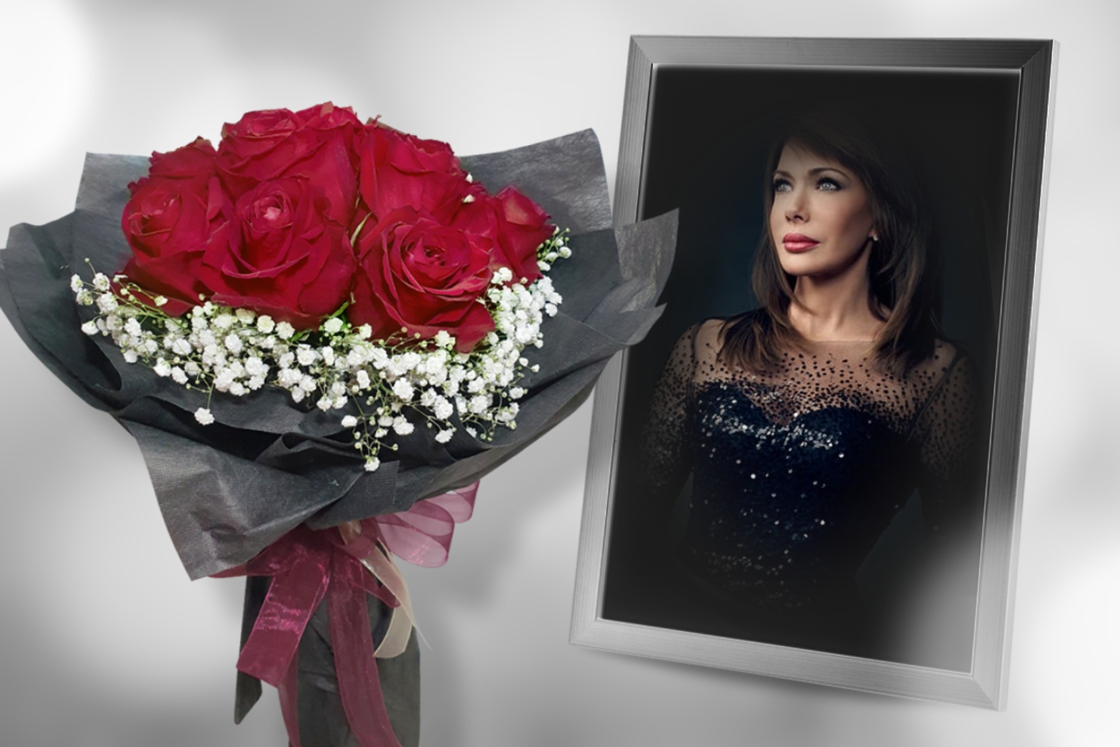 Jezebel64's Picture Frames - Picture Frame Portrait Red Rose - Picture ...