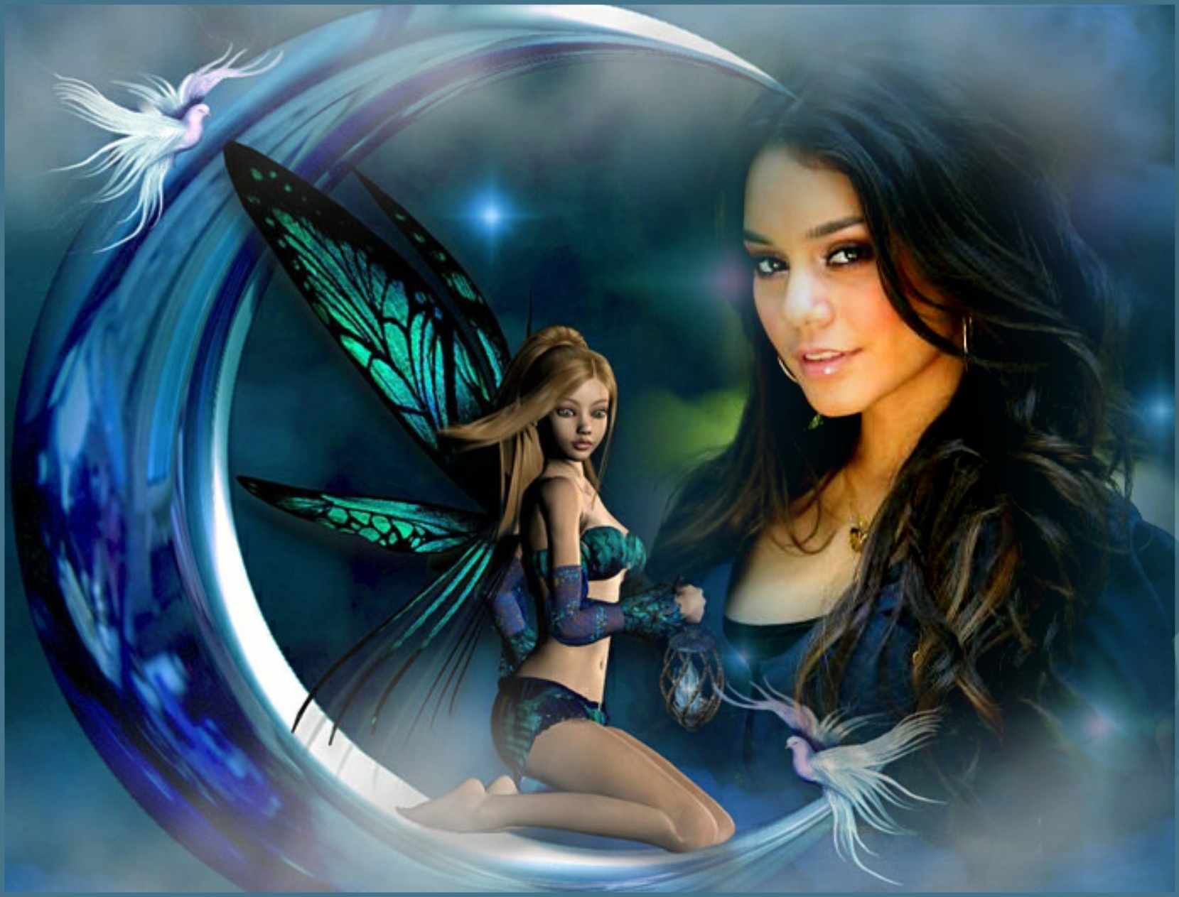 lovelyMarie08's Classic Kimi Frames - 2009 June - Blue Green Fairy and Me Thank you for using my ...