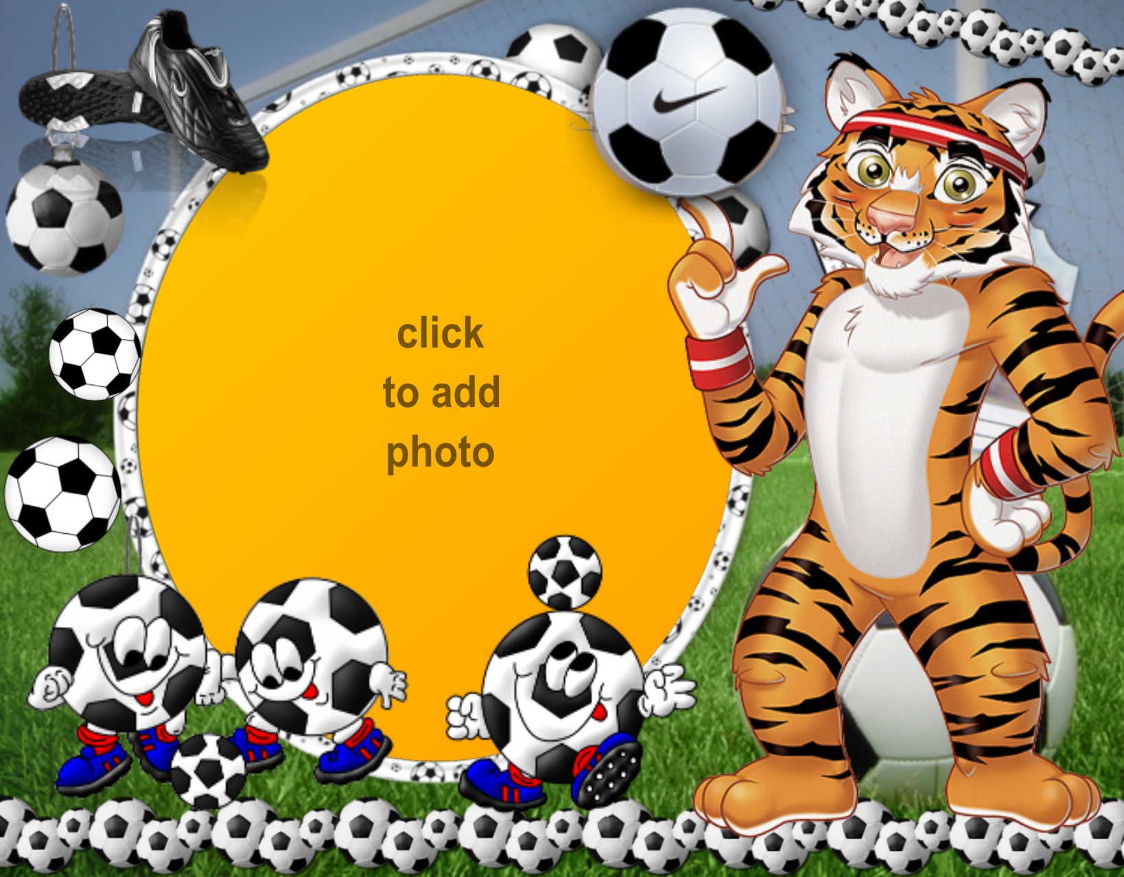 Sinnlich's Sport Frames - Sport for Kids - Football Tiger Fun Sinnlich ...