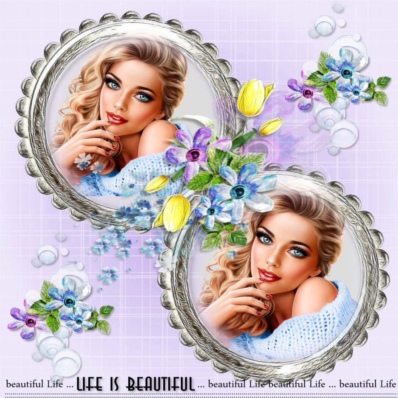 Nette's FamilyFrame Friends Frame - Life Is Beautiful Stylin Frame Best ...