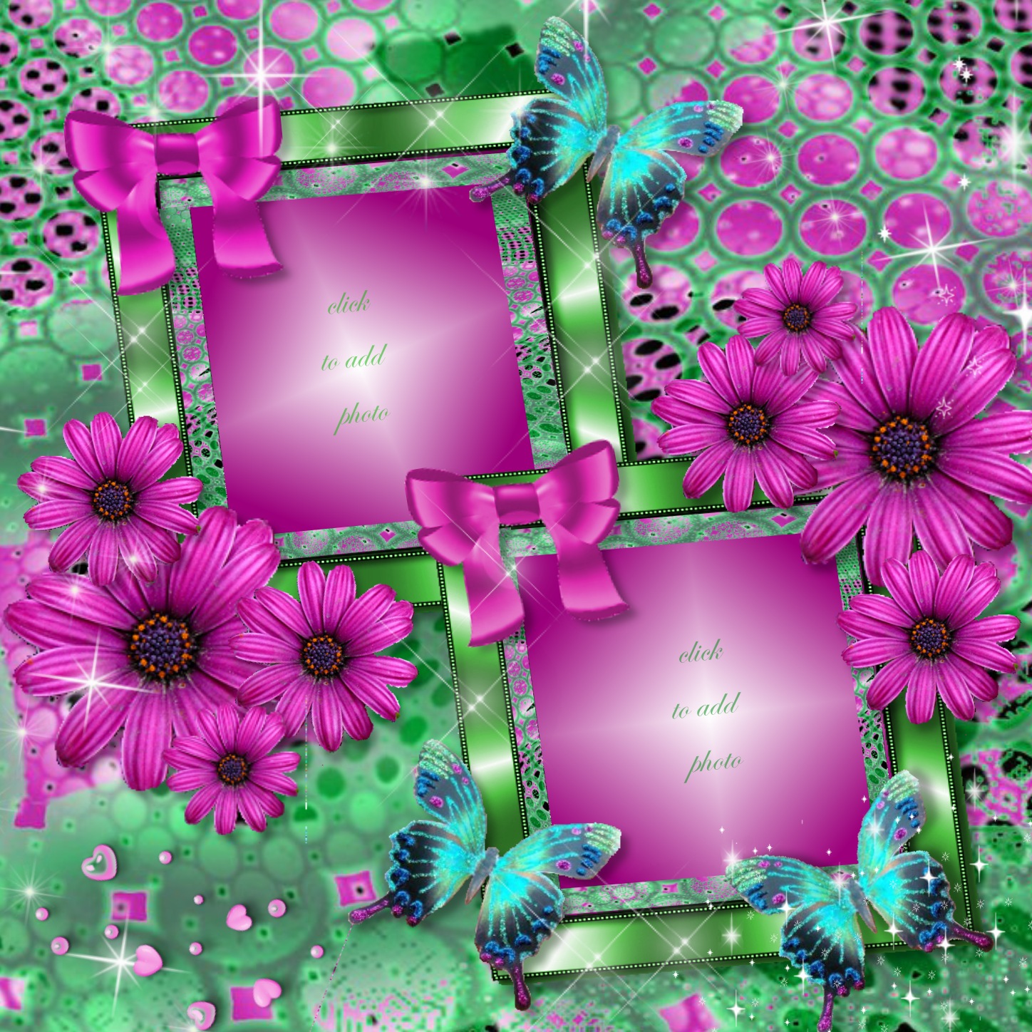 marialedesma1958's Picture Frames - 2011 October - Green And Pink Frame ...