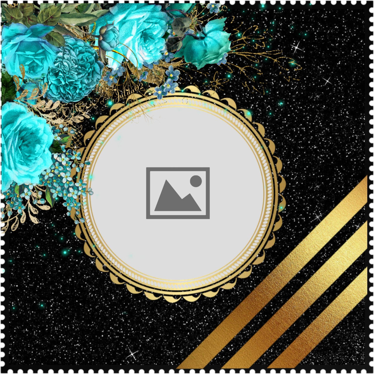 Julita02's VARIOUS- VARIAS - blue frame azul turquesa Julita02 - blue ...