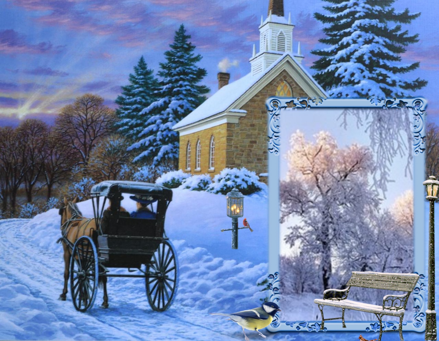 Emily50's Winter Frames - Winter happy Holliday snow - Winter happy ...