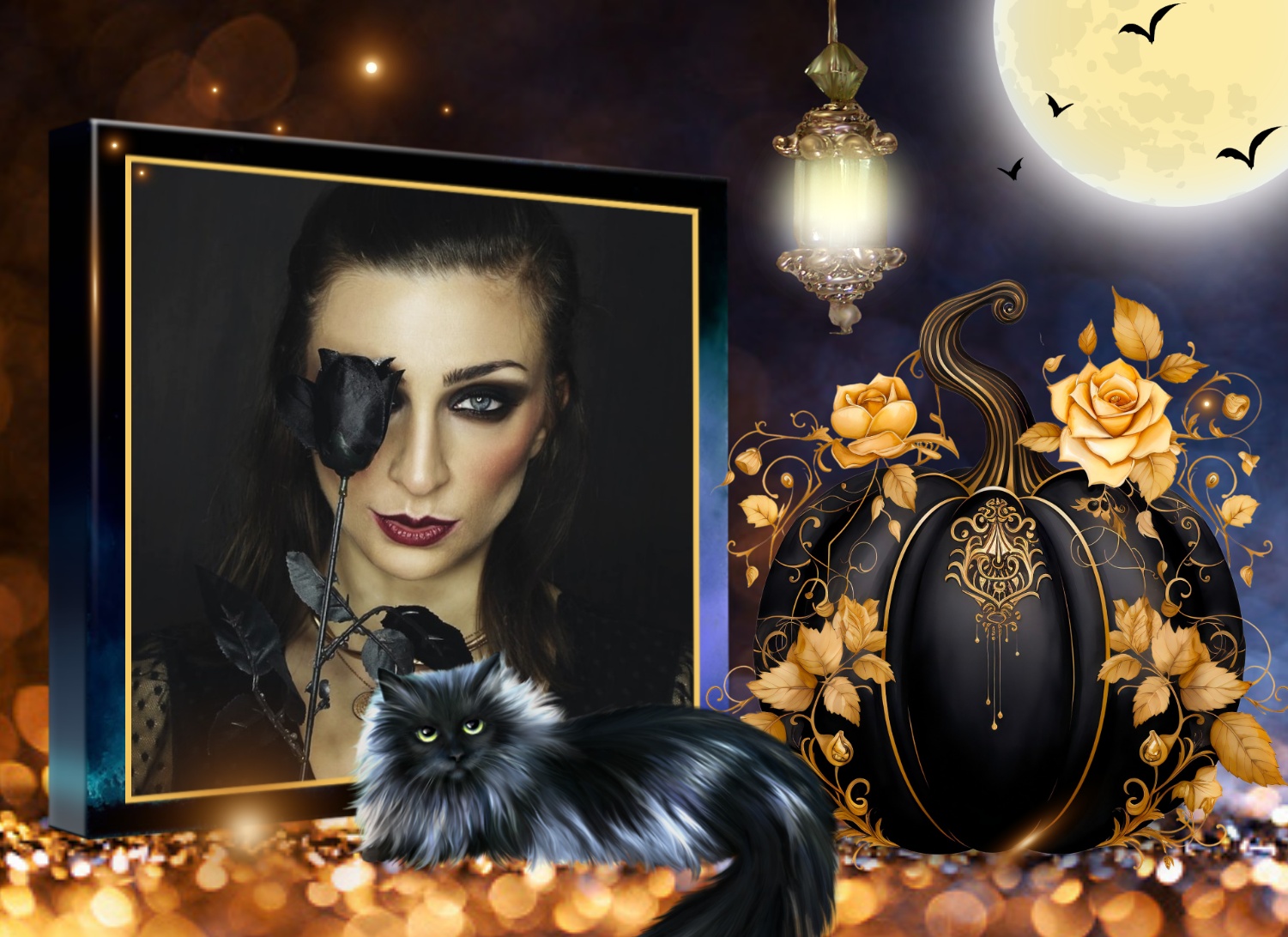 Elizabeth's HALLOWEEN 🎃 1/2 - Halloween Halloween Cat Halloween Lantern ...