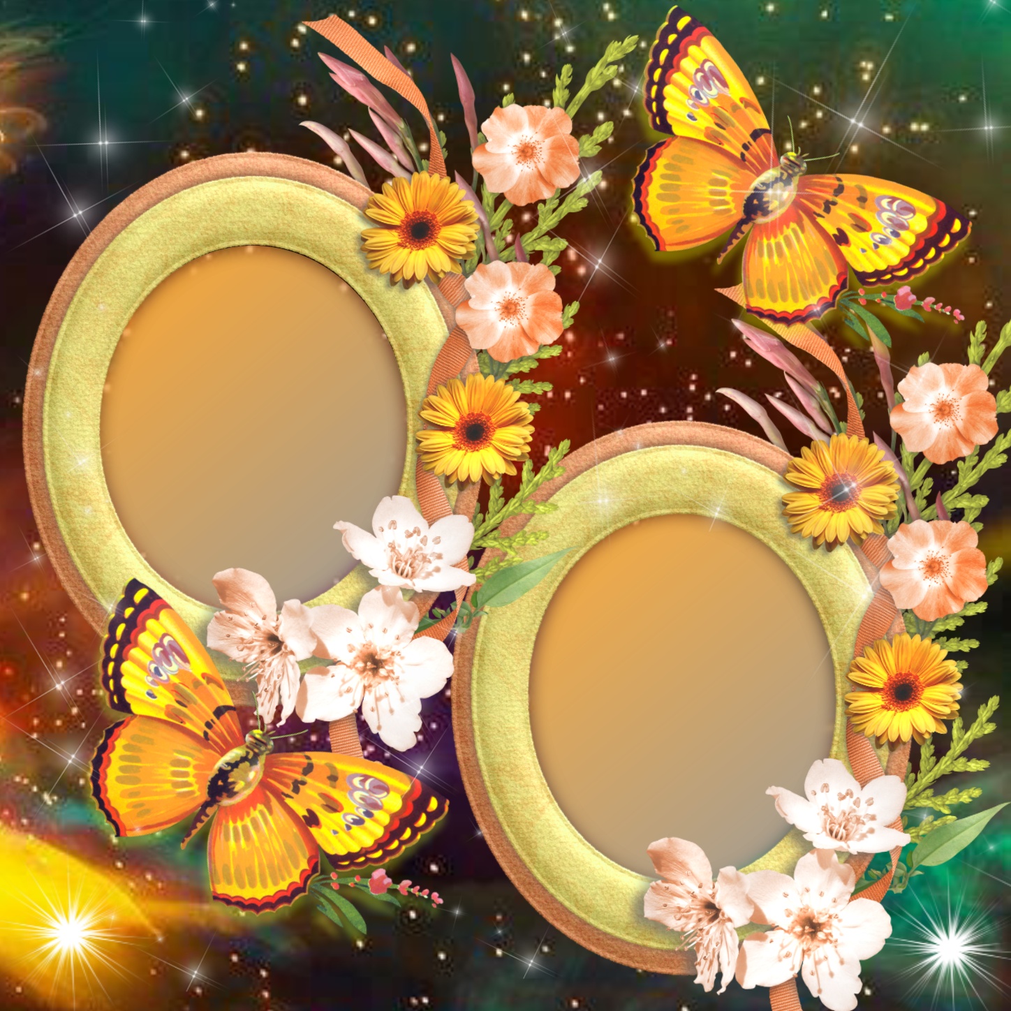 norafg62's Picture Frames - 2014 January - Oval Flower FRAMES ...