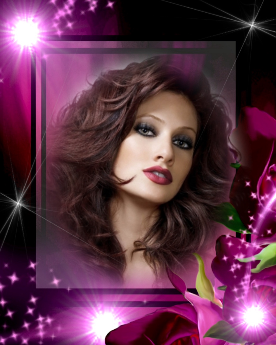 Wienie Coppen's Love romance - abstract frame portrait - abstract frame ...