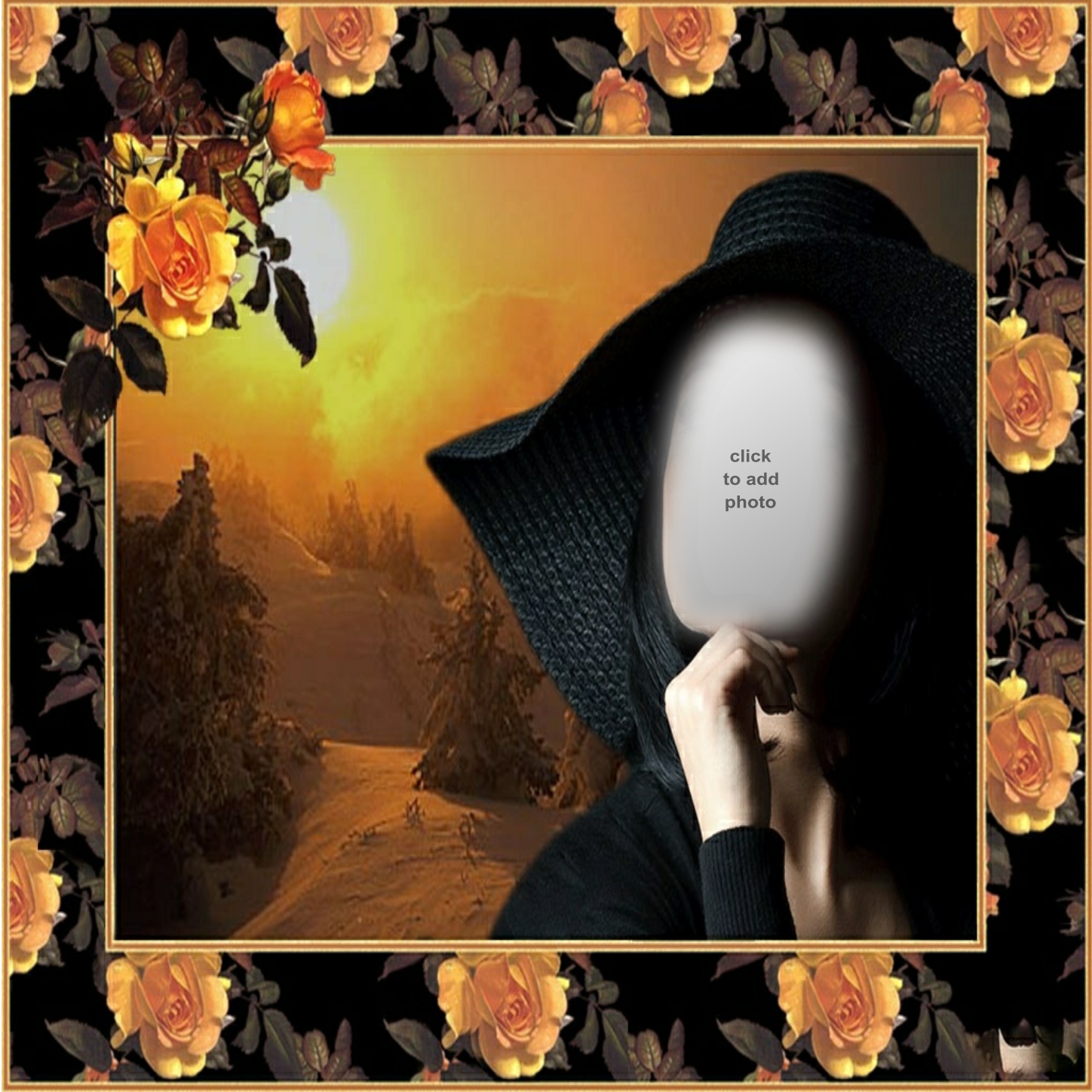 aniarania's Face Cut-Out Frames - 2012 May - 2012 October - Lady in hat ...