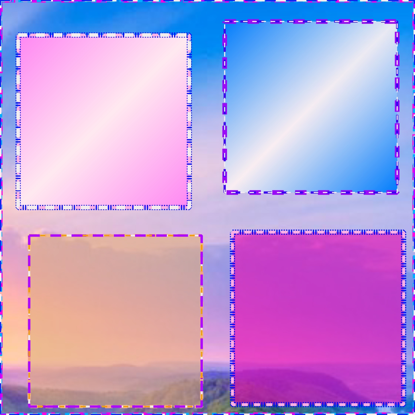 norafg62's Picture Frames - 2013 February - MULTI_COLORED Frames ...