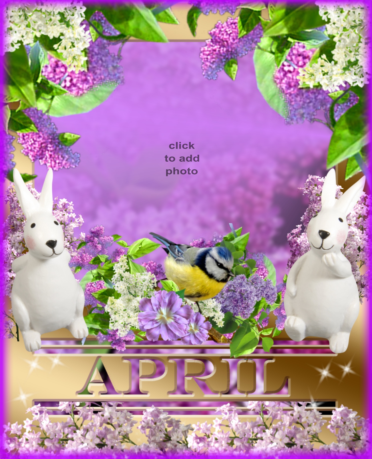 Sinnlich's Spring Frames - Monats Frames - Bunnies April Frame Sinnlich ...