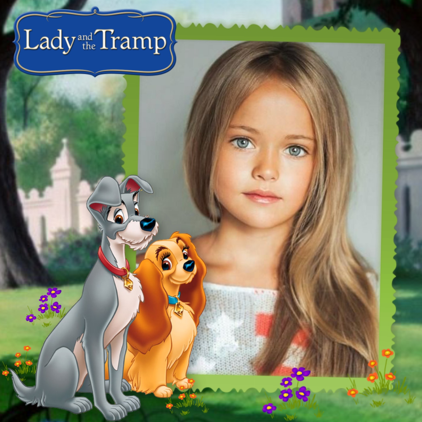 Nette's Cartoon Kids Frame🤡 - Lady And Tramp NetteCartoonkids - Lady ...