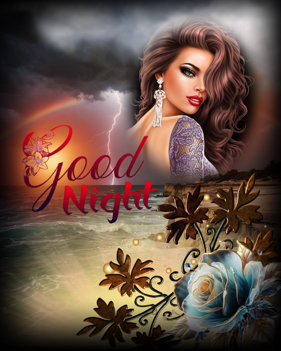 Wienie Coppen's Flowers,Goodnight,Sunset - flowers goodnight sunset ...