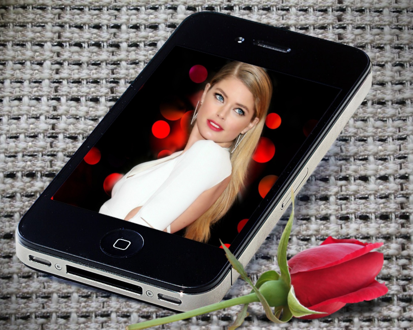Jezebel64's Electronics 📱 - Cell Phone Red Rose Portrait Jezebel64 ...