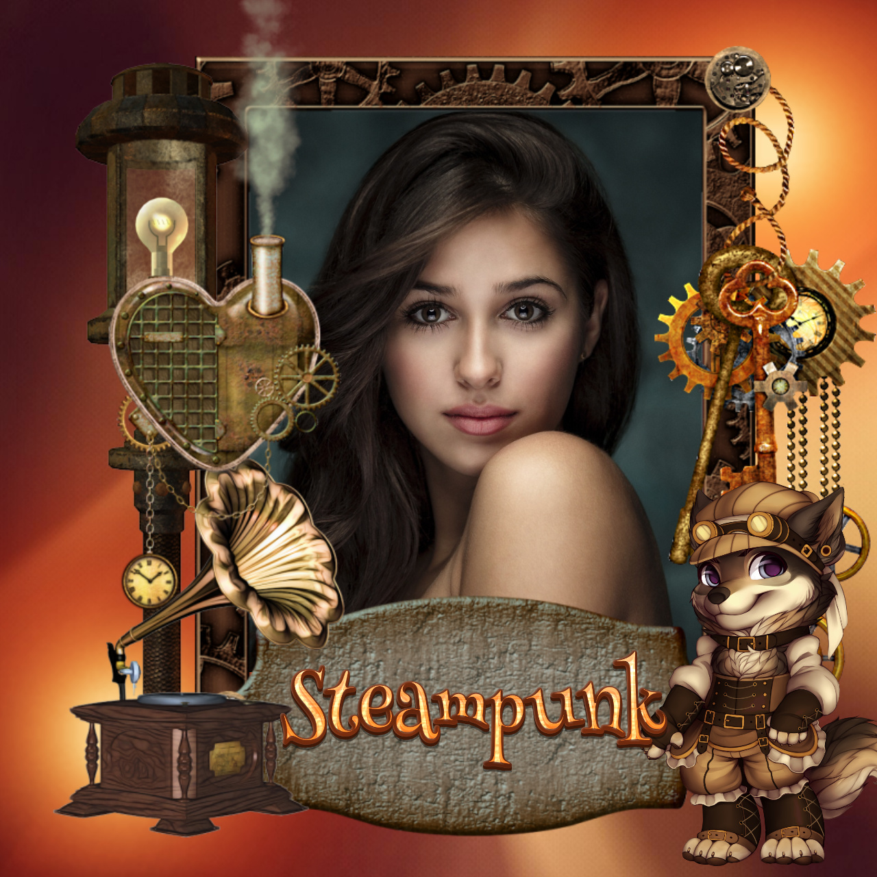 Nette's Goth, Punk and Emo Frames - 2018 - Steampunk Picture Frame ...