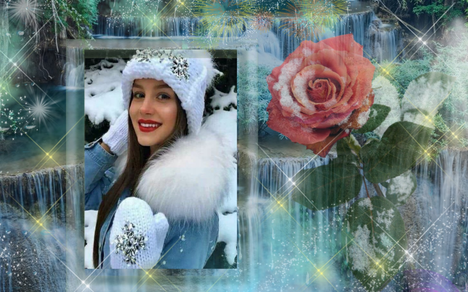 Emily50's Abstract frame - abstract Art winter colorful - abstract Art ...