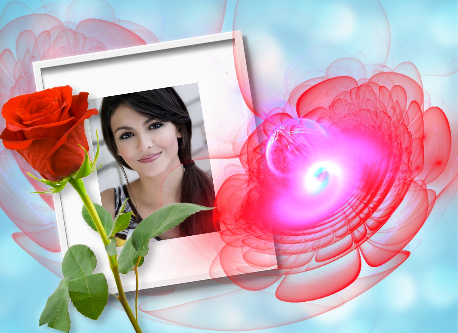 Jezebel64's Abstract - Picture Frame Red Rose Jezebel64 Fun Frame ...