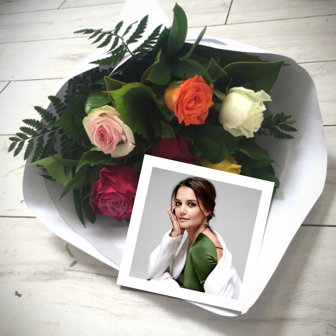 Jezebel64's Floral - Bouquet Have A Great Day Thinking Of You Pink Rose ...