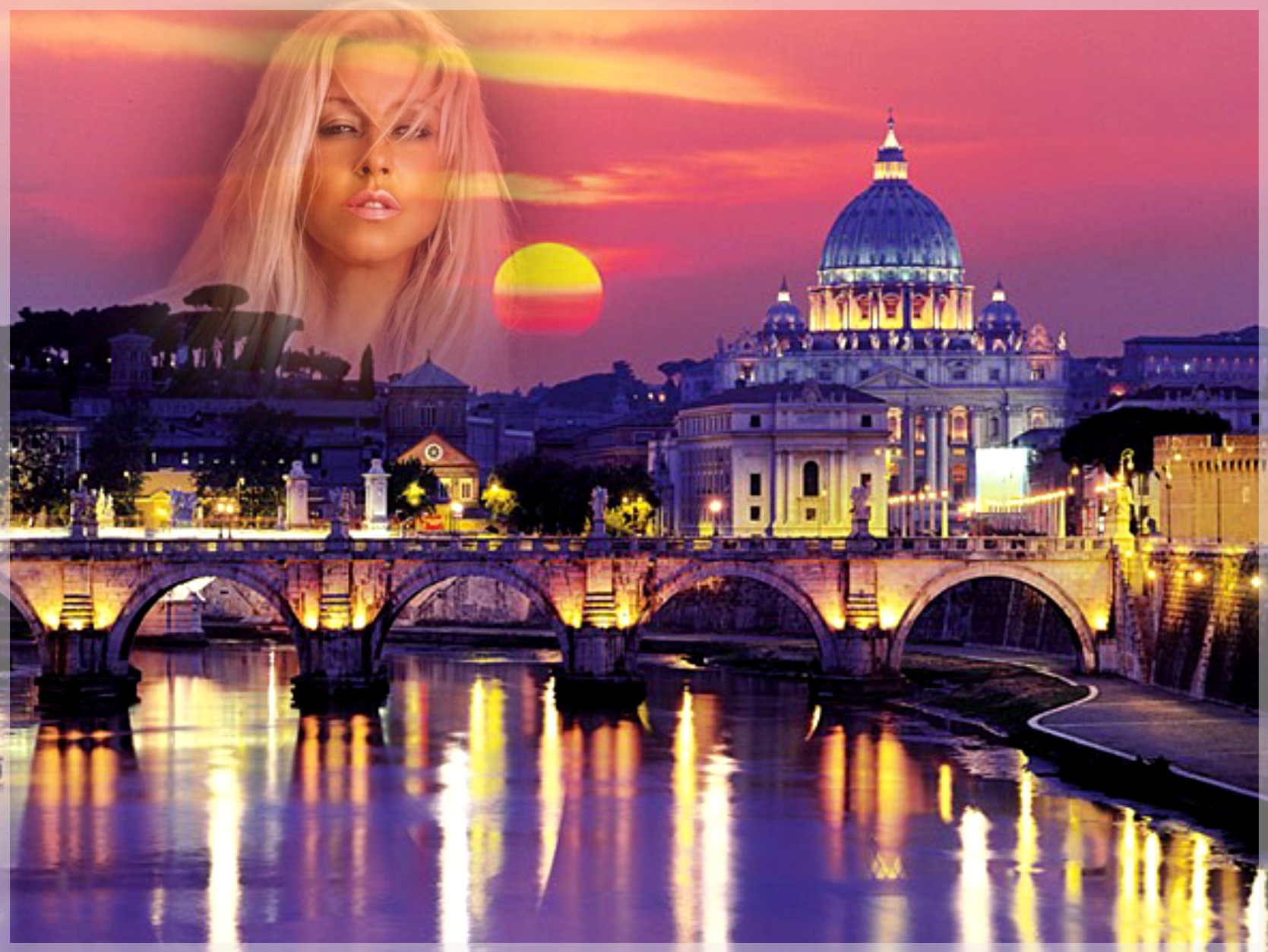 evmasy's Italy Frames - 2009 February - romantic evening in rom evening ...