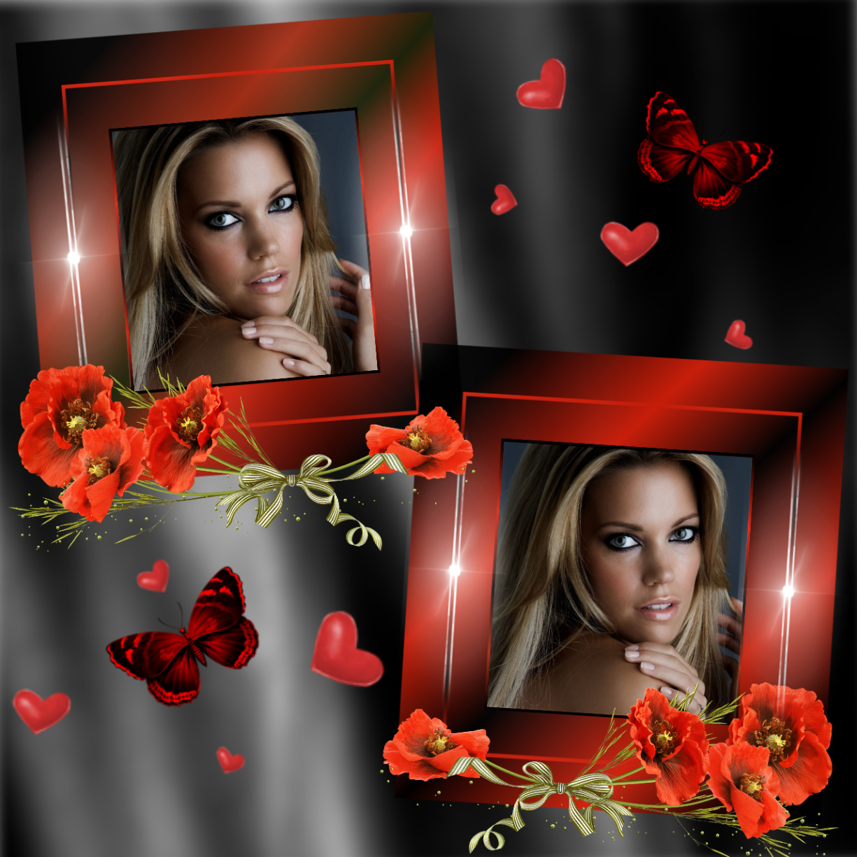 Nette's Double Photo Frames - Double Photo Frame Couples Love - Double ...