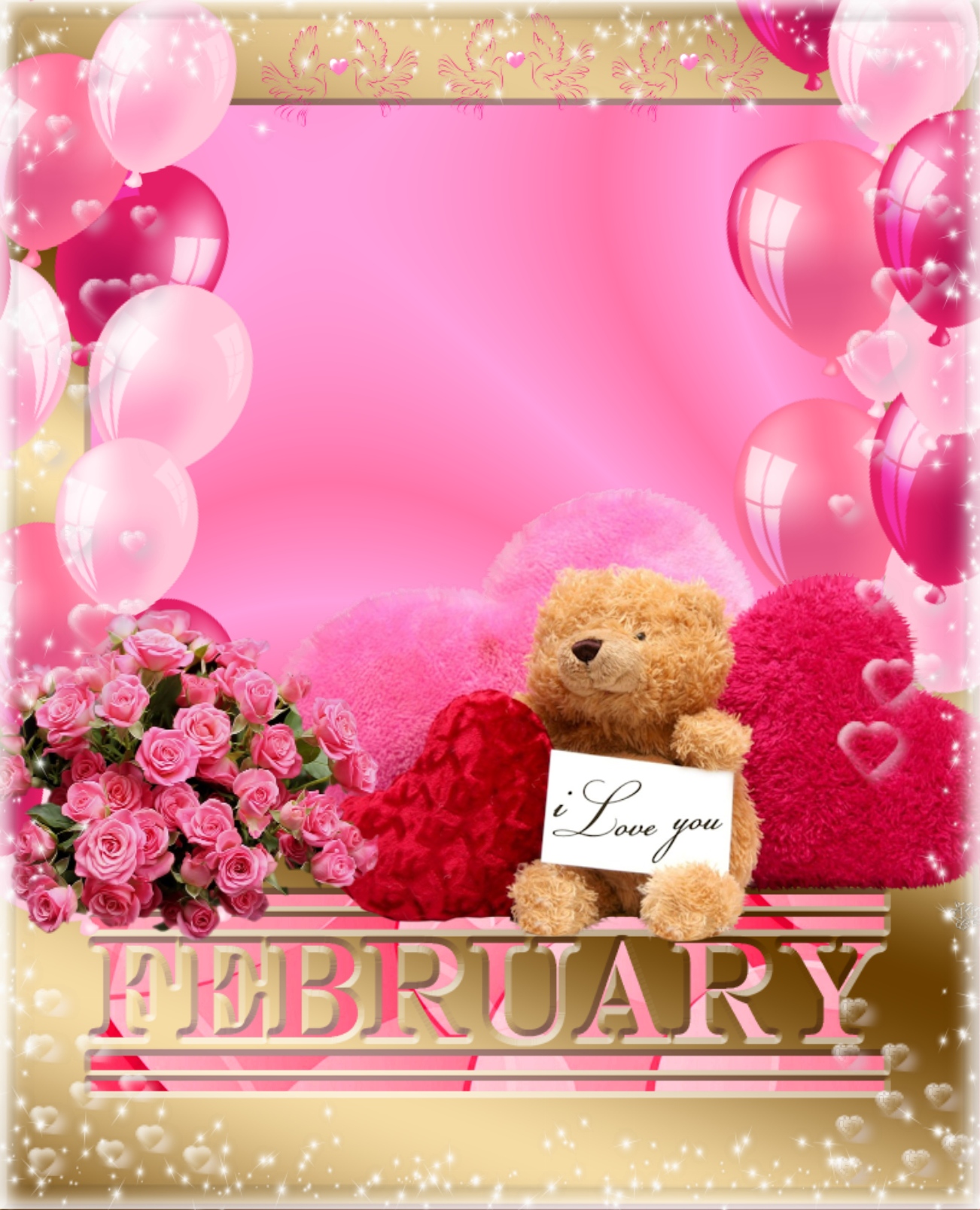 Sinnlich's I Love You Frames - 2020 - February Pink Frame Sinnlich i ...