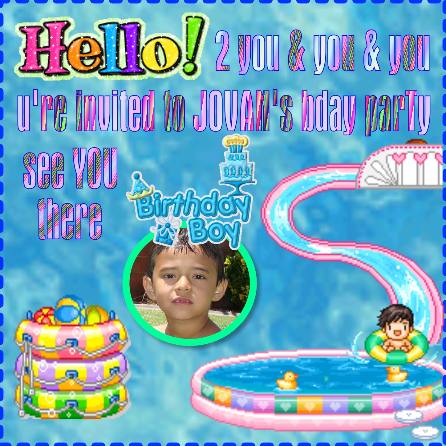 joYax73's Birthday Frames - 2008 January - 2008 September - Pool parTy ...