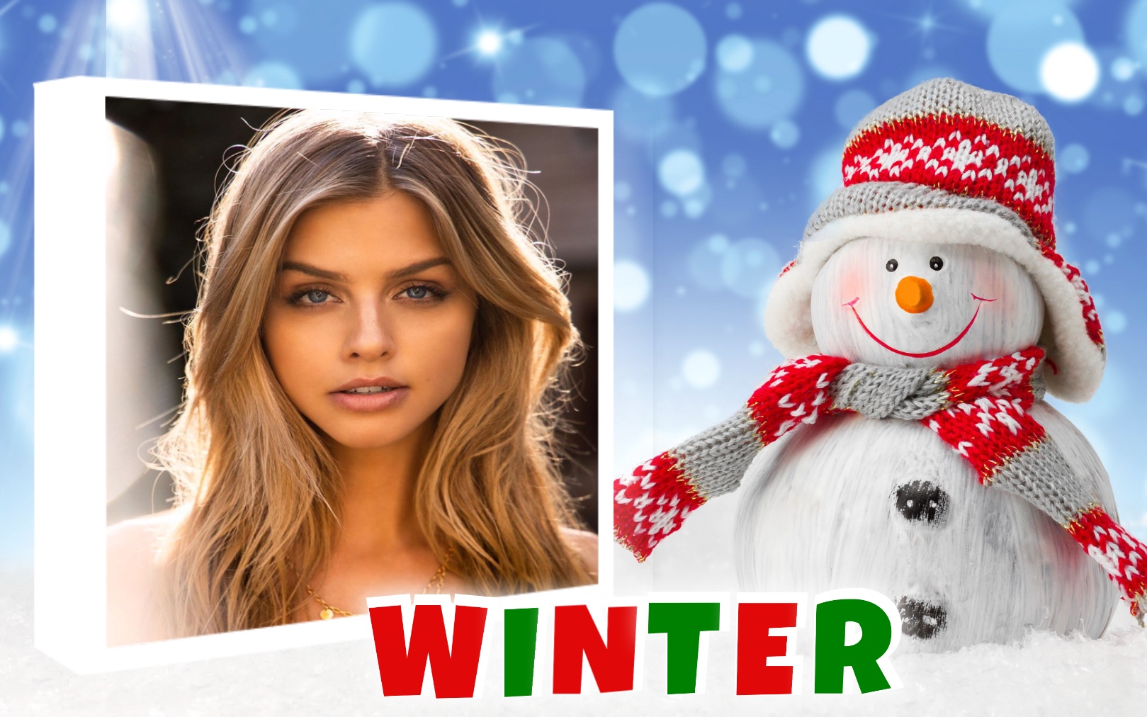 Nette's Winter Snow Frames☃️ ️ - Winter2021 - Winter2021 NetteFirst Day Of WinterSnow Man ...