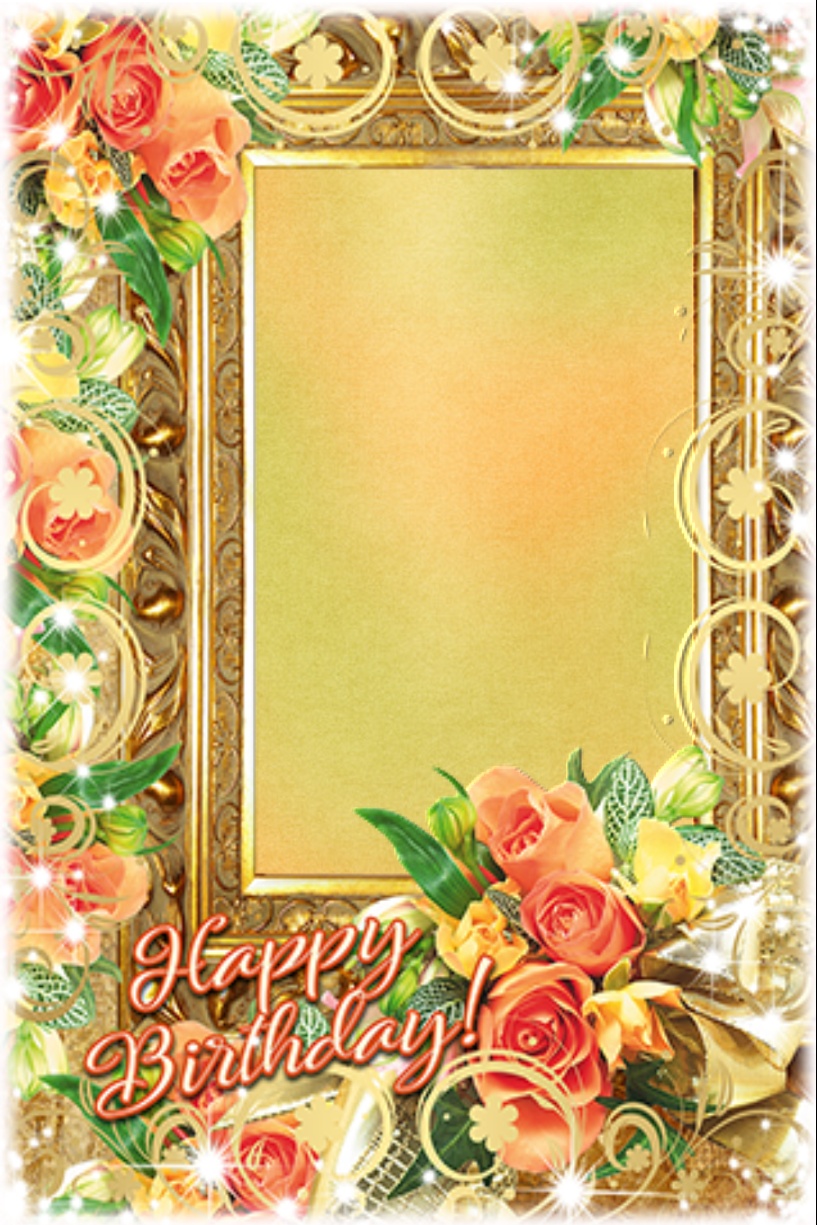 Sinnlich's Birthday Frames - 2018 July - Birthday Roses , 1 Frame ...