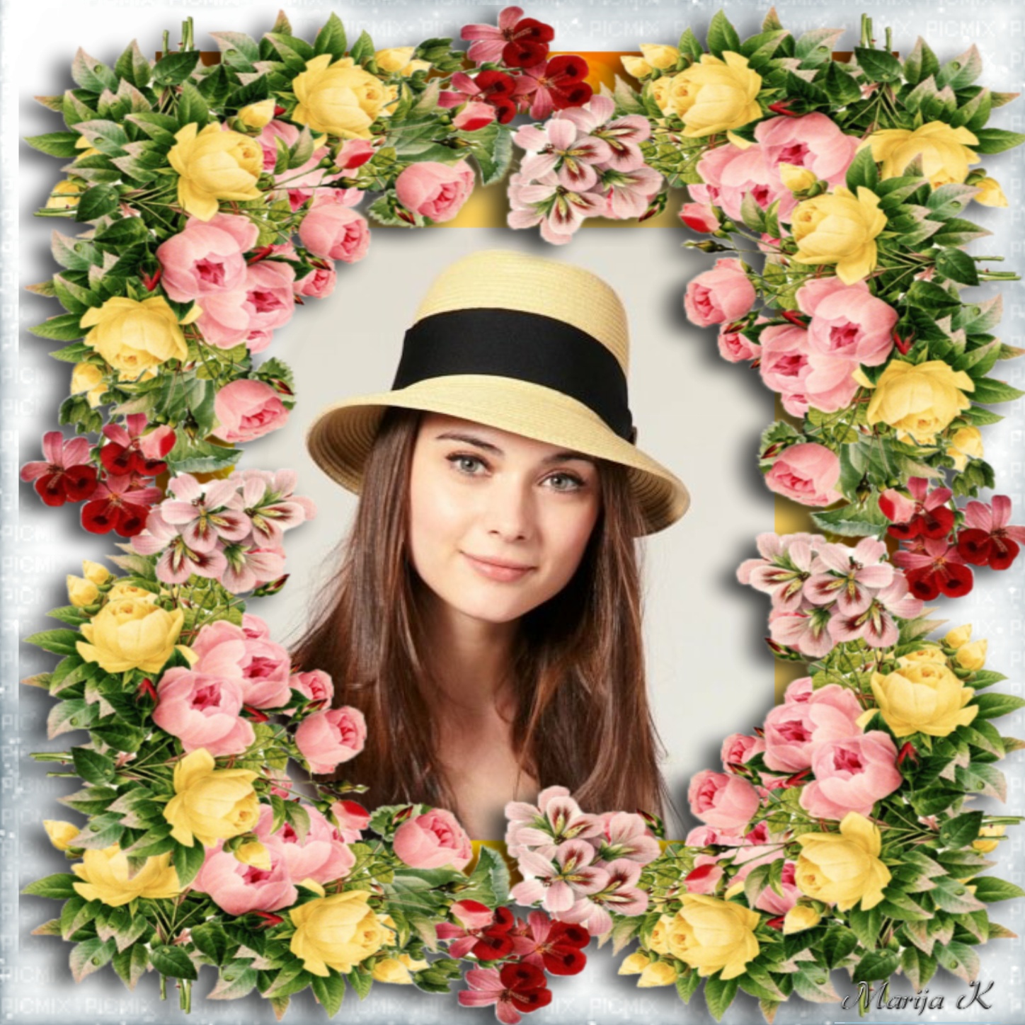 MARIJA's Picture Frames - 2016 July - Georgeous roses frame Mirkana ...