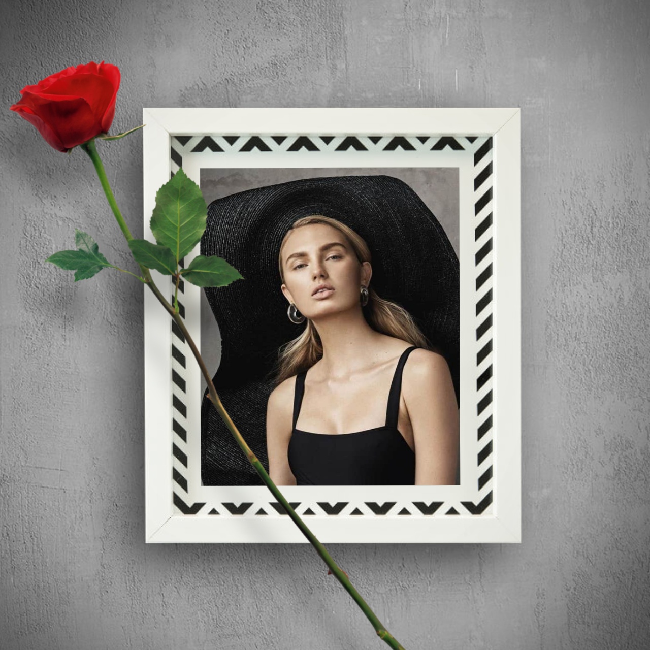 Jezebel64's Picture Frames - Picture Frames Portrait Red Rose - Picture ...
