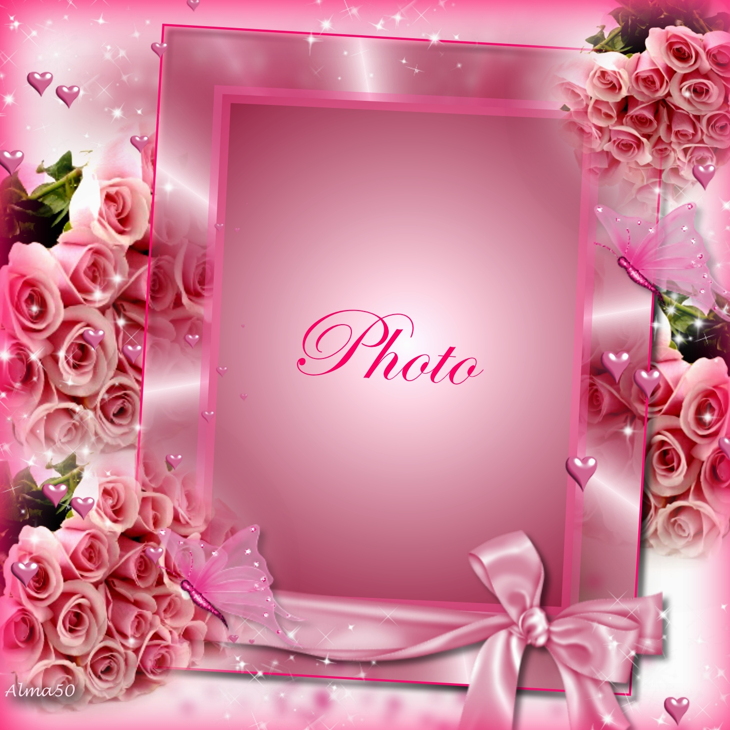 alma50's We're In Love Frames - 2011 September - Pink Love Frame Alma50 ...