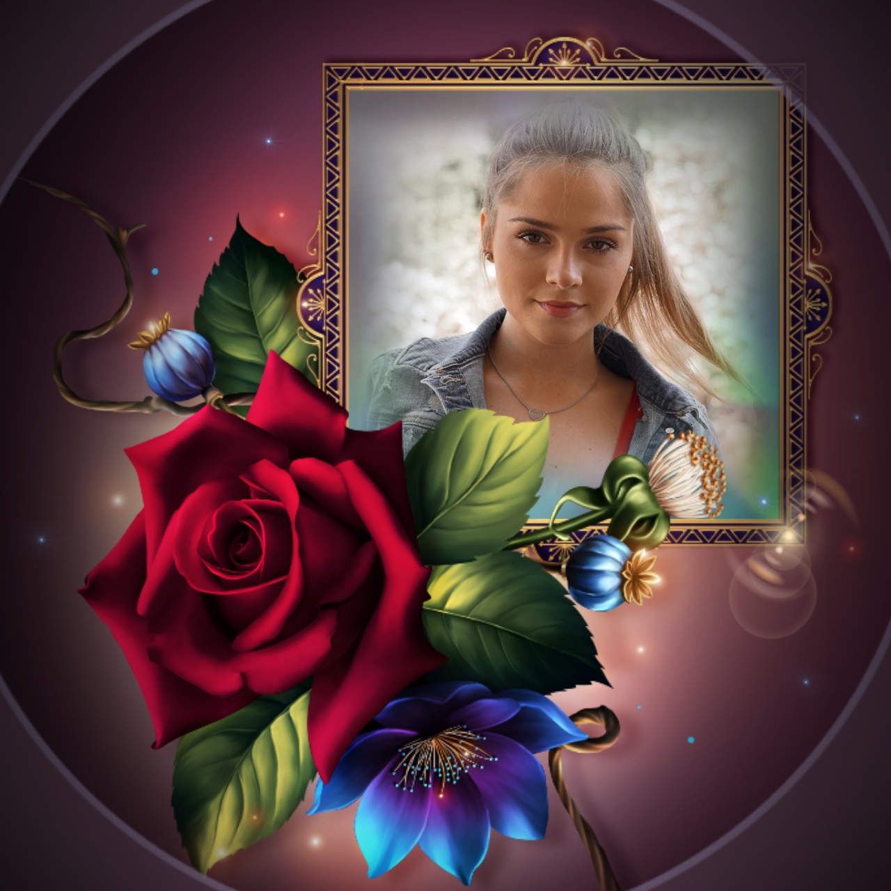 Elizabeth's FLORAL MIX & MATCH 💐 5/5 - Fun Frame Picture Frame Red Rose ...