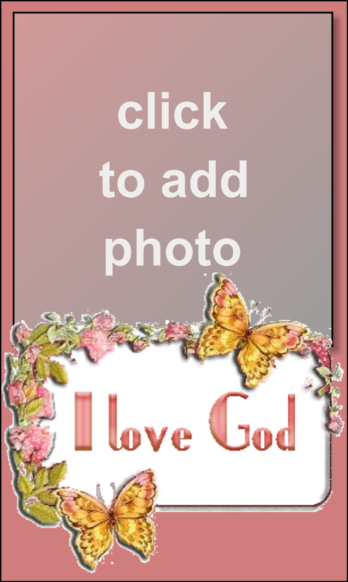 lorim805's Picture Frames - 2009 January - I Love God Frame Thank You ...