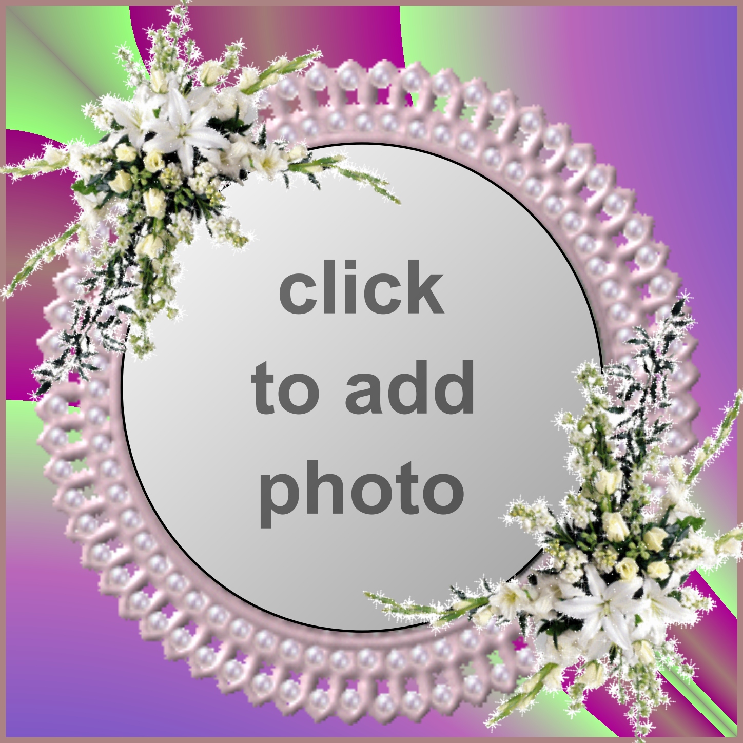 moldybiskit's Picture Frames - 2008 September - Round pearl frame w ...