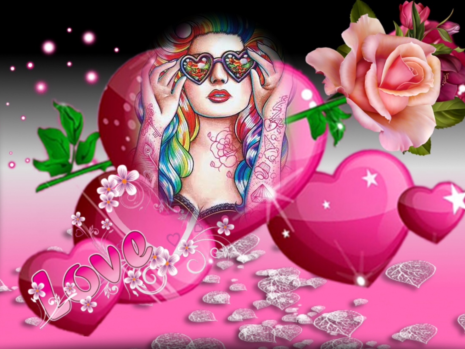 Wienie Coppen's Love romance - lovehearts love rose - lovehearts love rose