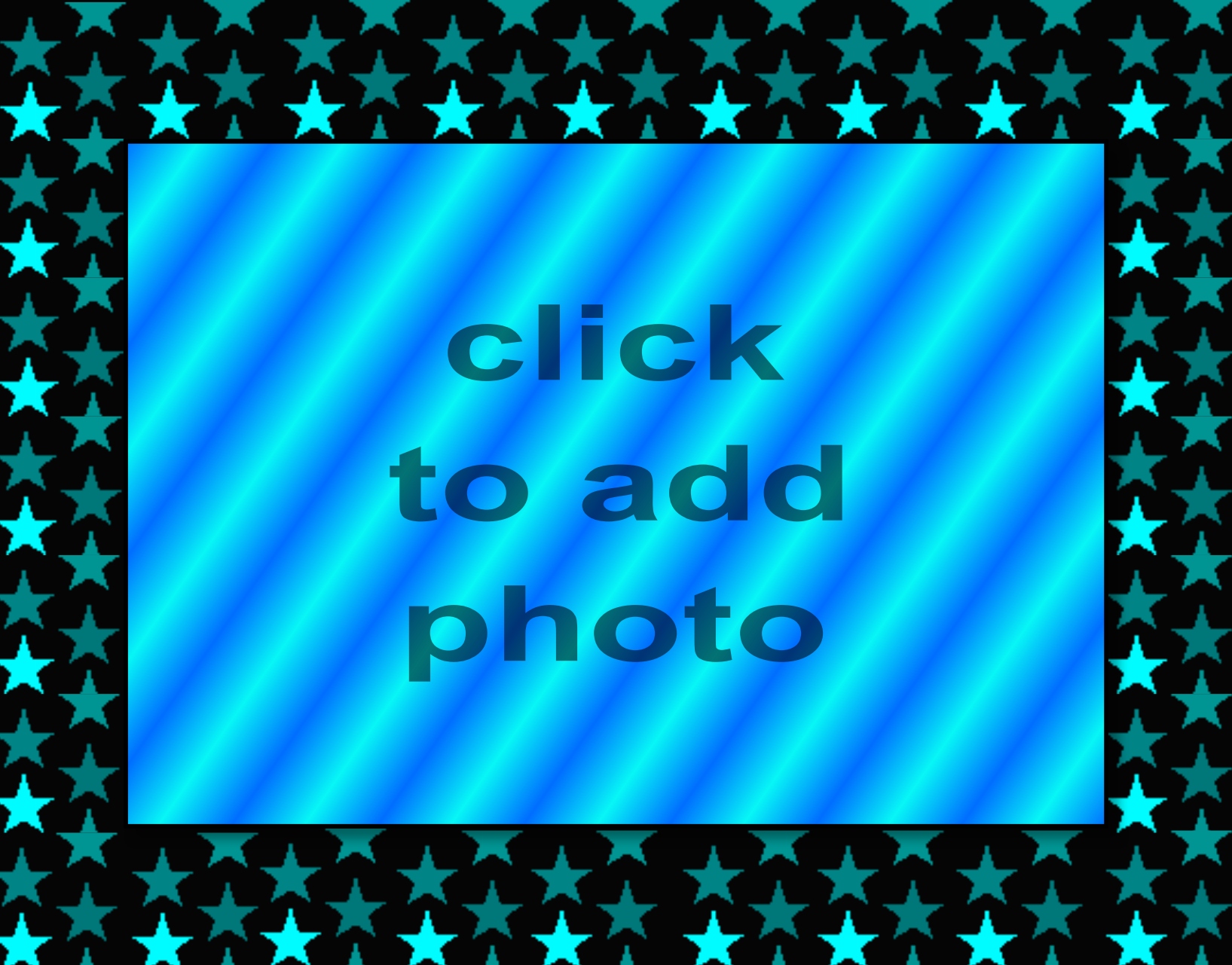 DizzyTizzyToni's Picture Frames - 2009 March - Blue Stars Frame Blue ...