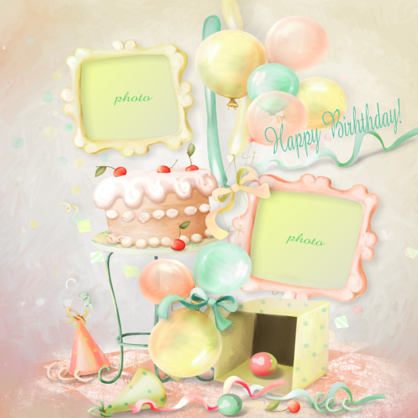 evangeline's Birthday Frames - 2011 December - 2012 June - Happy ...