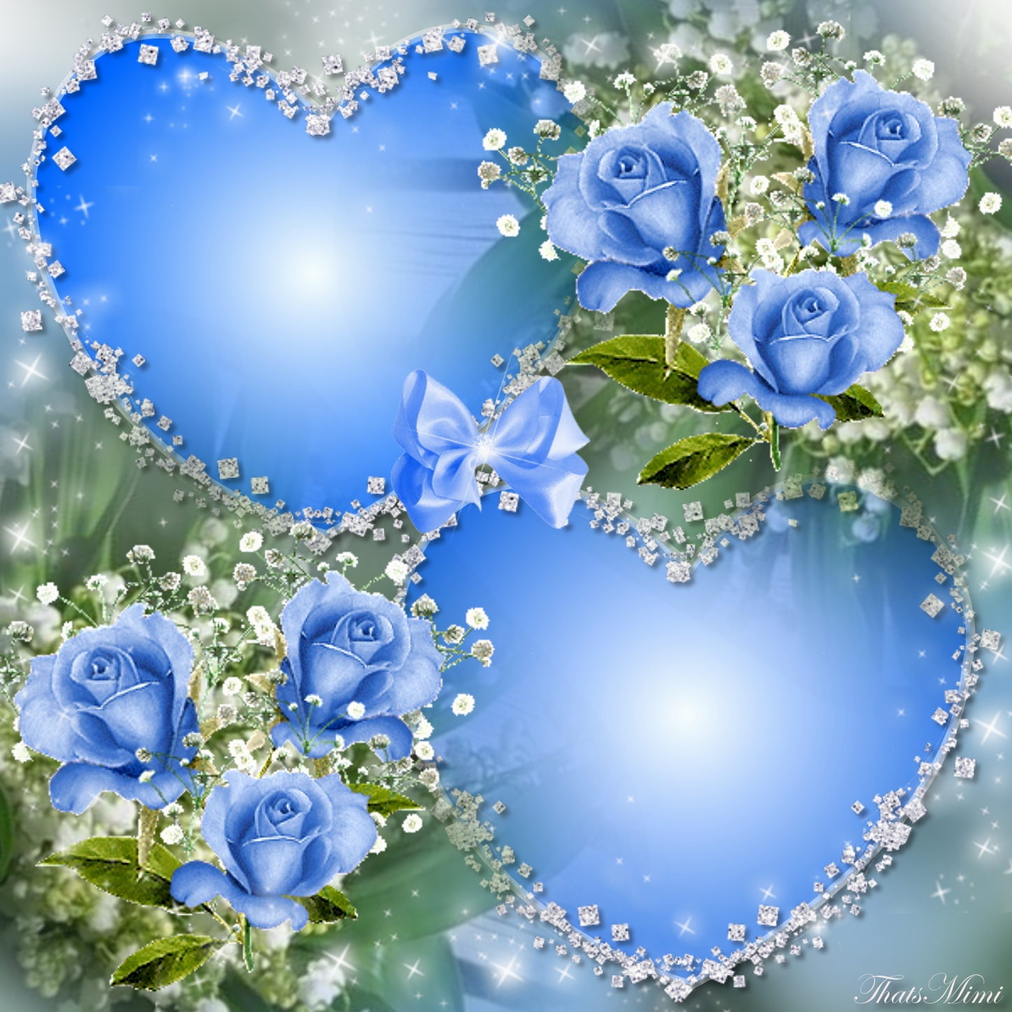 ThatsMimi's I Love You Frames - 2016 June - Blue Love! - Blue Love ...