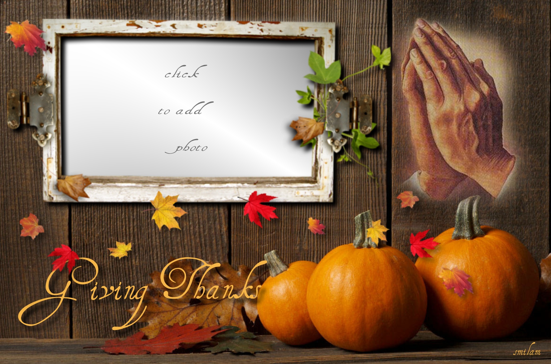 smilam's Thanksgiving Frames - Giving Thanks - Giving Thanks. Praying ...