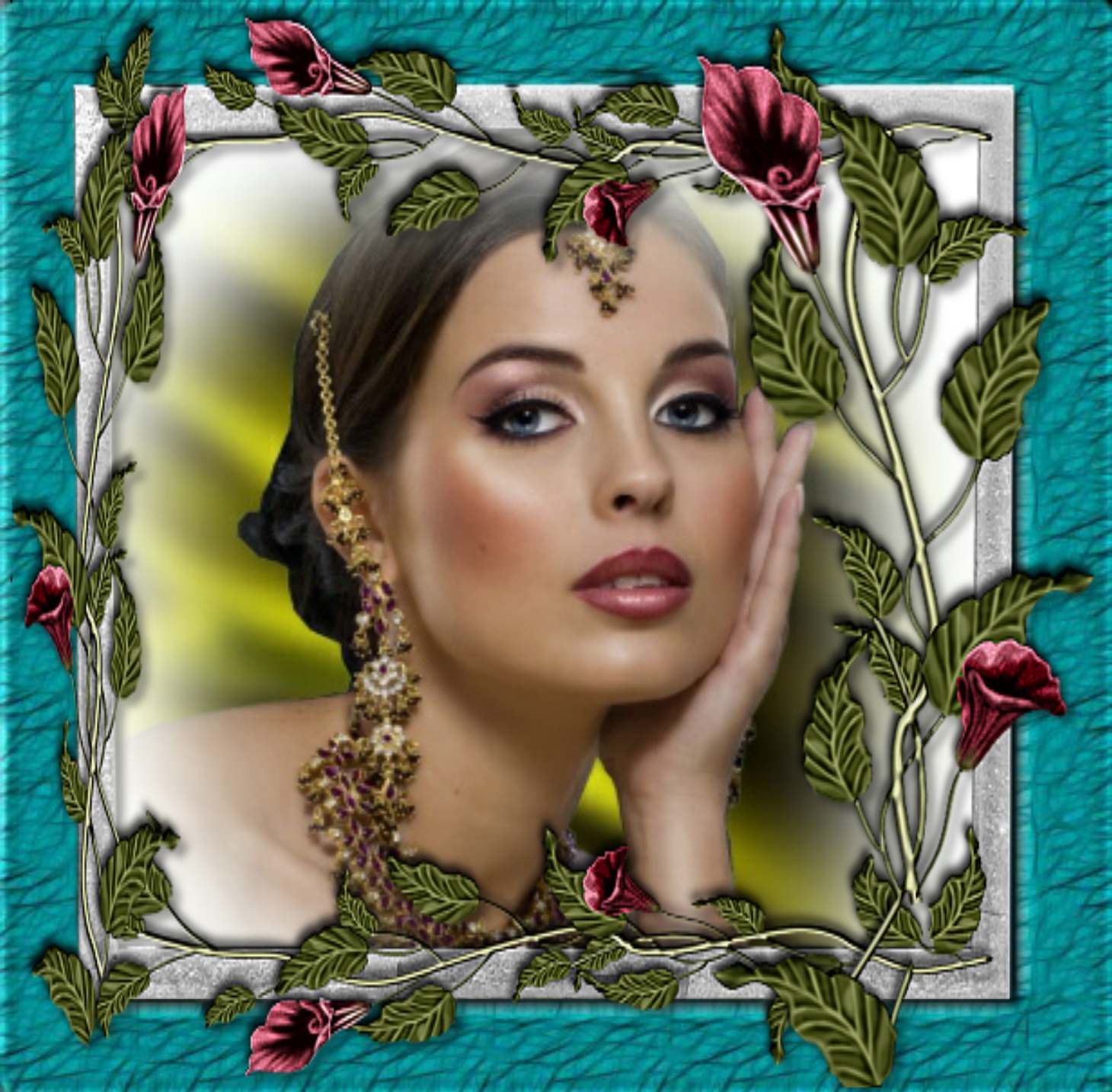 marialedesma1958's Girly Girl Frames - 2012 July - Teal Frame With ...